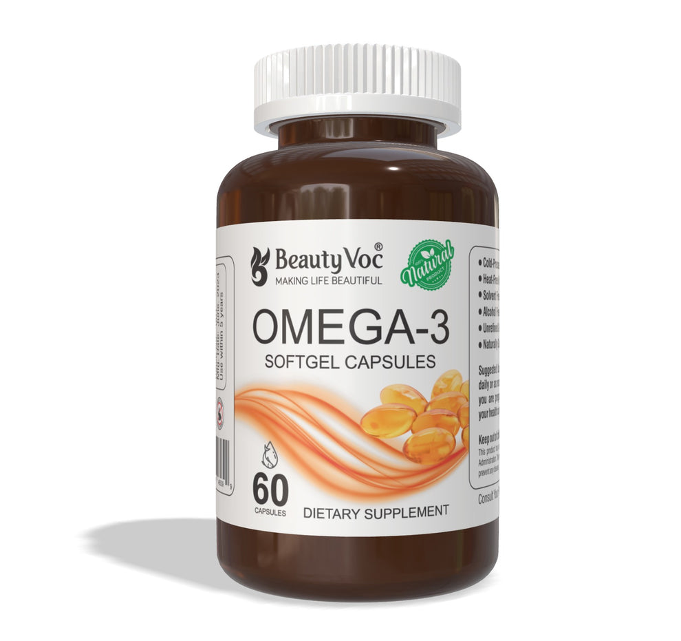 Omega-3 Softgel Capsules | For Heart, Brain, Joint & Immune Support ...